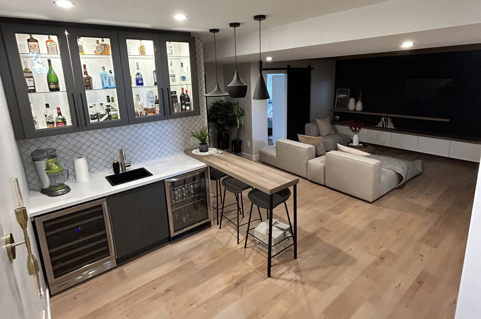 Basement Renovation - Oak Construction